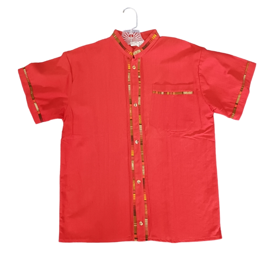 Mexican Guayabera Small Red - Gem